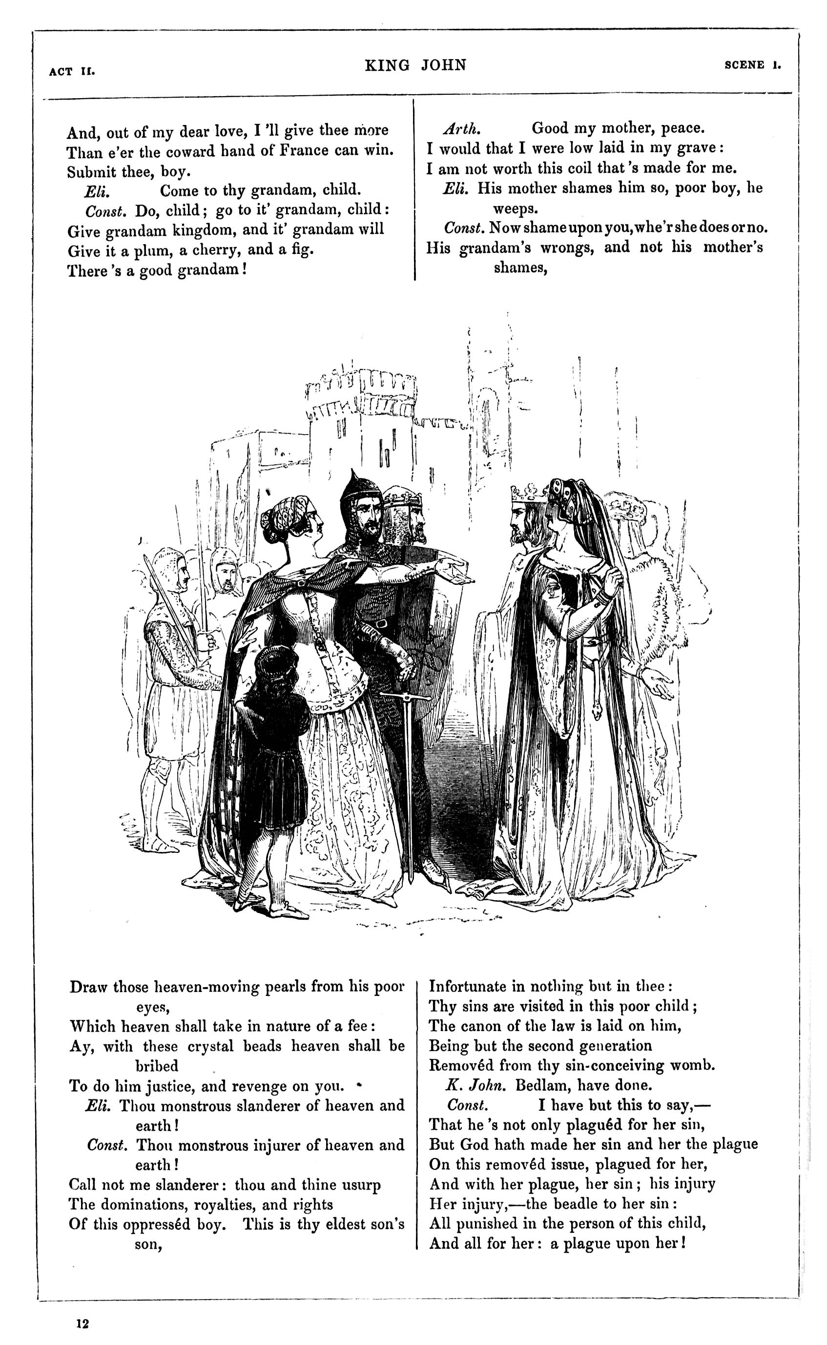 Kenny Meadows, King John, Illustration #9 | Victorian Illustrated ...