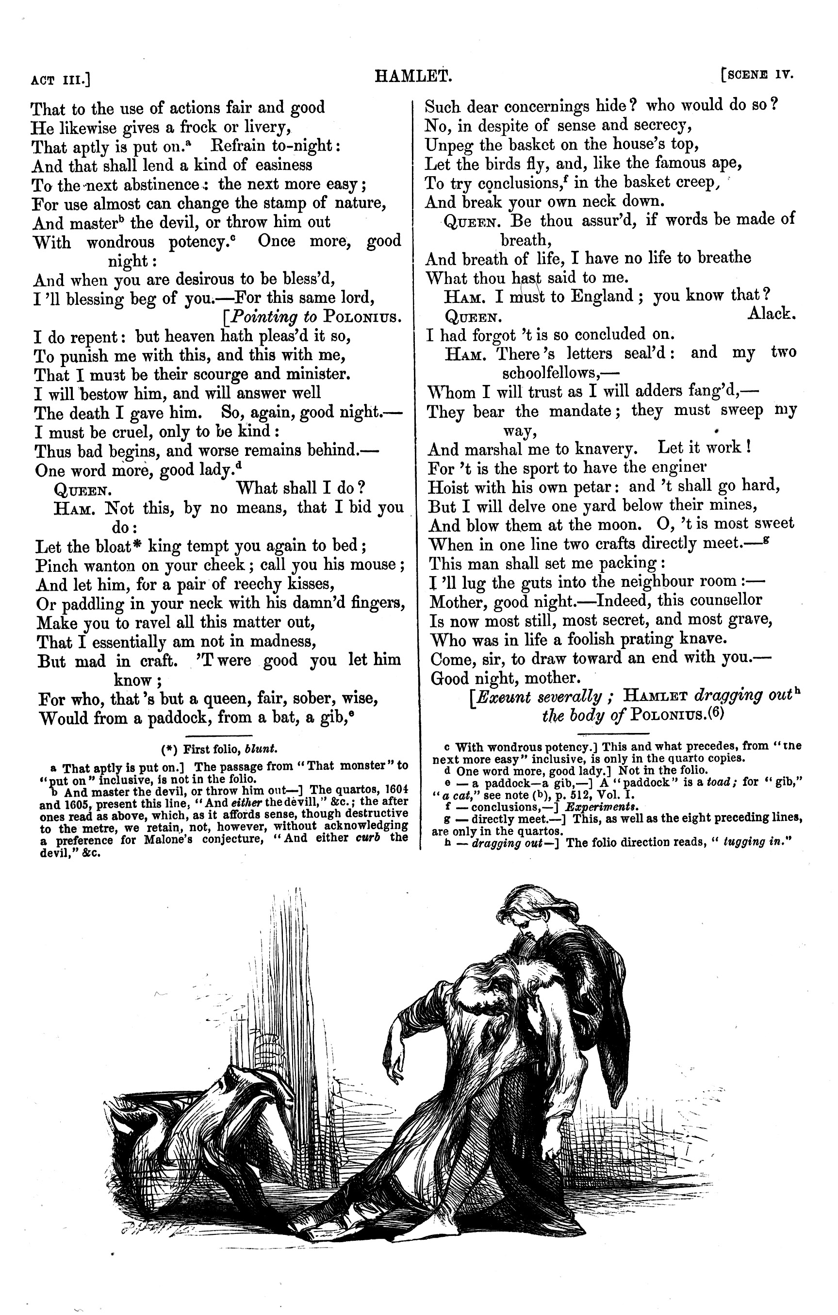 John Gilbert, Hamlet, Illustration #21 | Victorian Illustrated ...