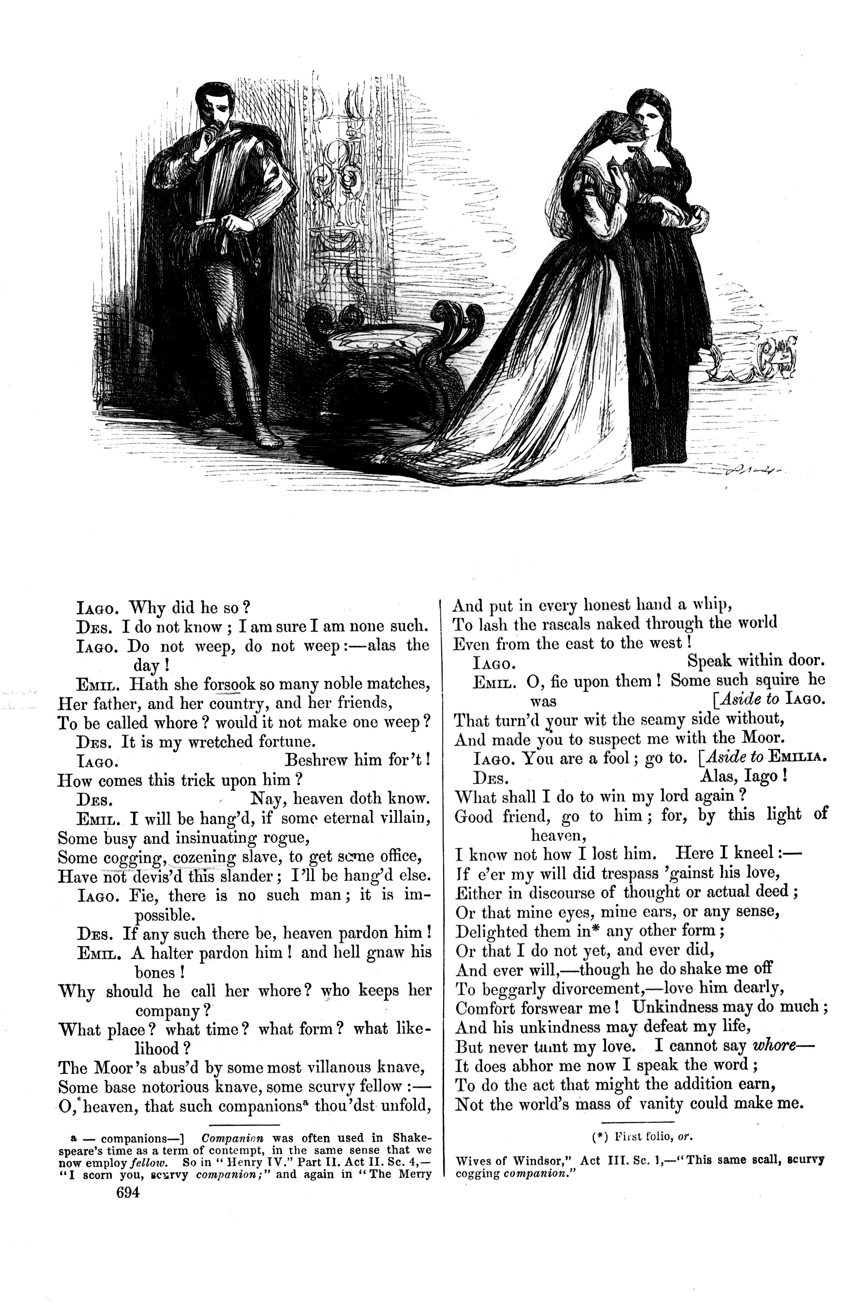 John Gilbert, Othello, Illustration #22 | Victorian Illustrated ...