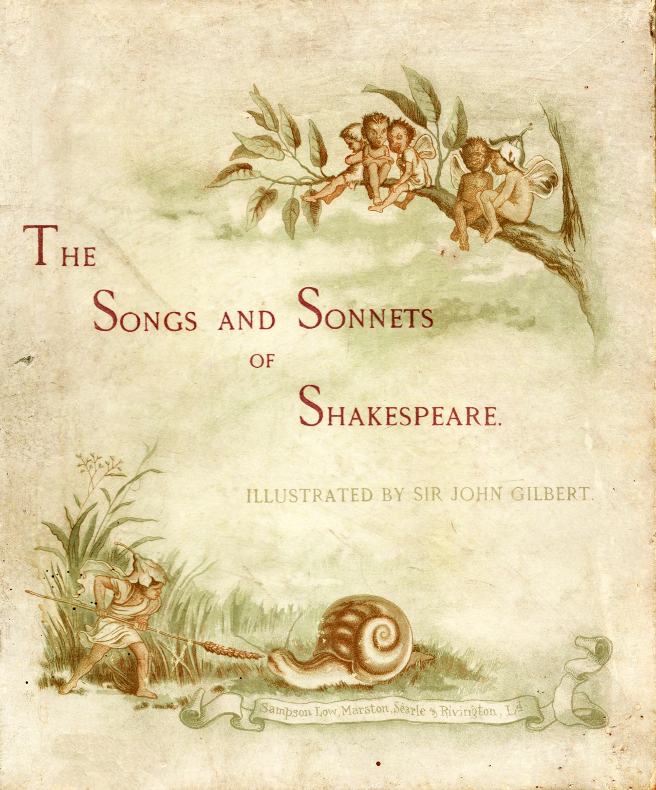 Songs And Sonnets Of Shakespeare Victorian Illustrated Shakespeare